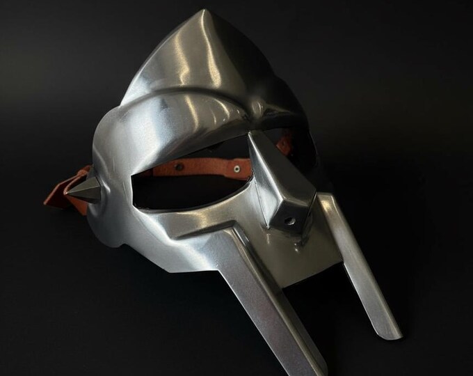 MF DOOM Inspired Mask | Madvillain Face Armor | Hand-forged Medieval ...