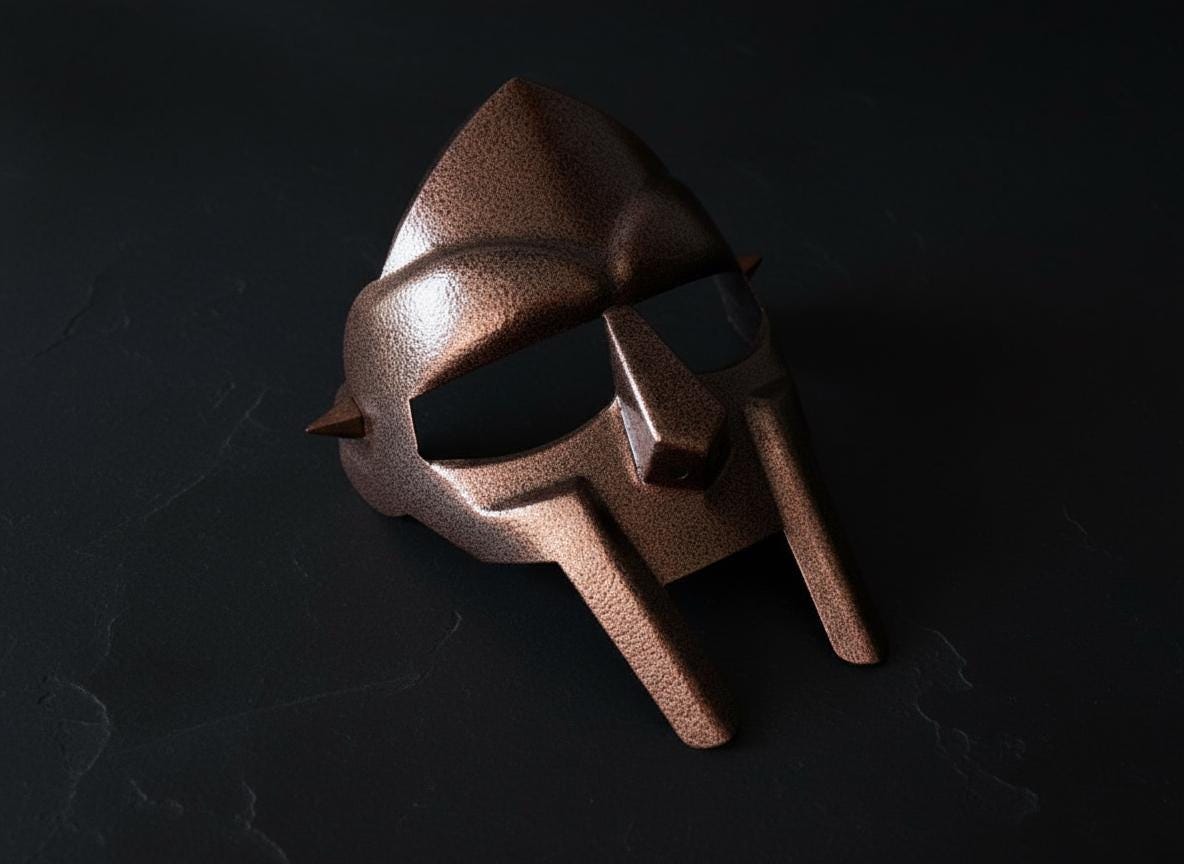 MF DOOM Inspired Mask | Madvillain Face Armor | Hand-forged Medieval ...