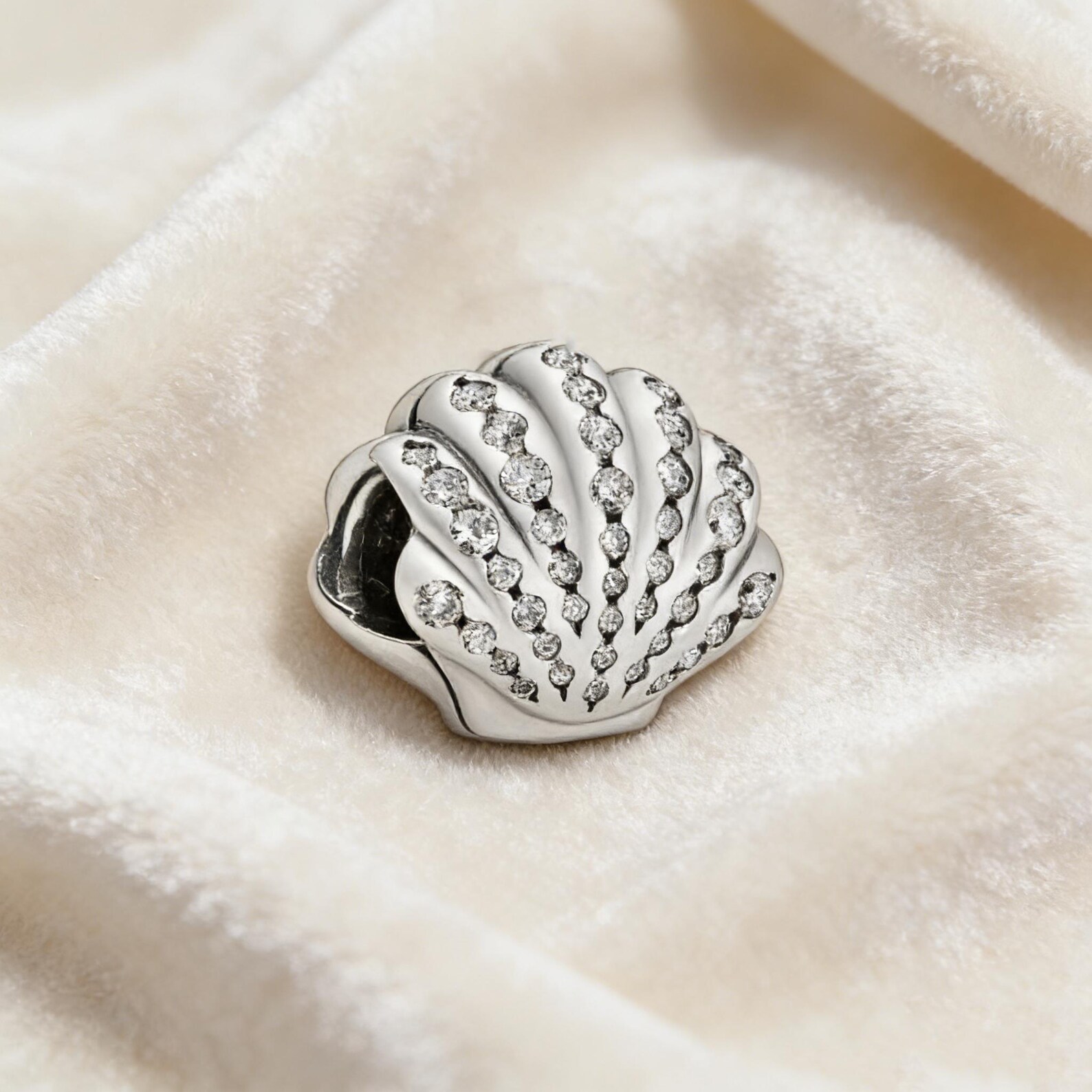 Ariel Shell Silver Charm,925 Sterling Silver Charm,compatible With ...
