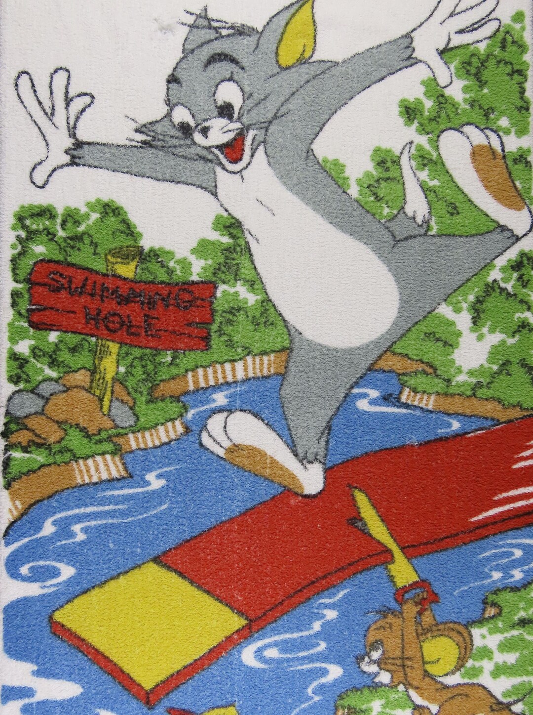 Vintage Tom and Jerry Towel - Etsy