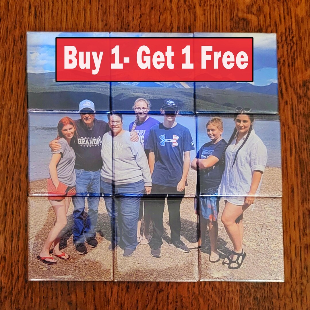 Custom Photo Picture Magnet BOGO Puzzle Personalized for Christmas ...