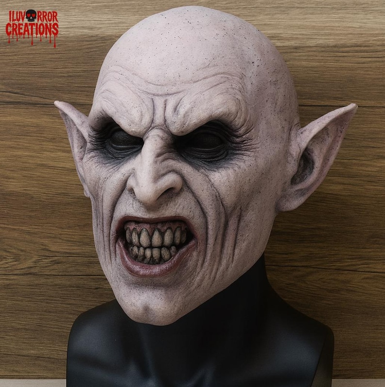 Nosferatu Vampire Mask, Realistic Horror Mask, Scary Halloween Mask ...