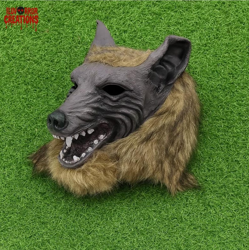Halloween Warewolf Masks for Adults, Furry Wolf Animal Halloween ...