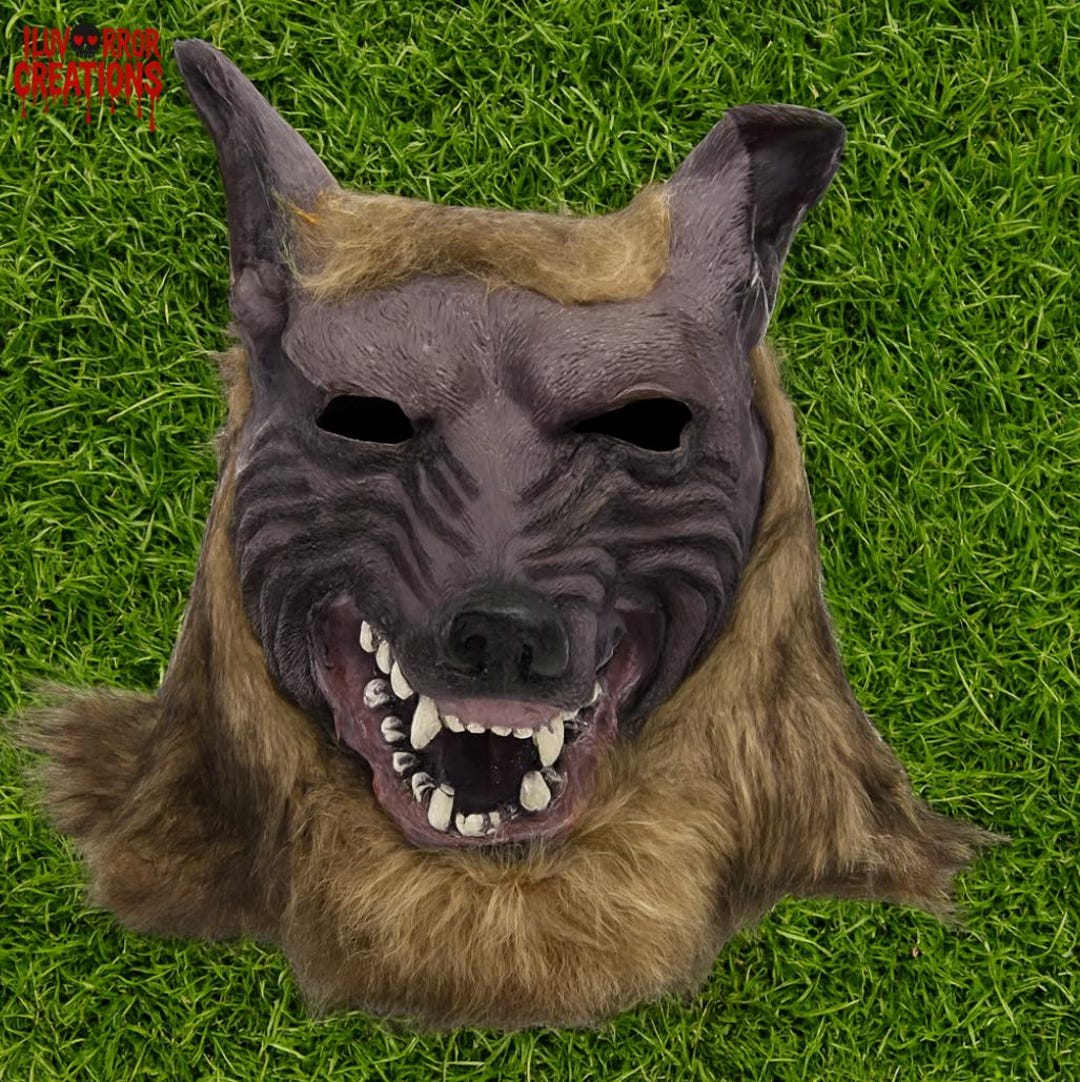 Halloween Warewolf Masks for Adults, Furry Wolf Animal Halloween ...