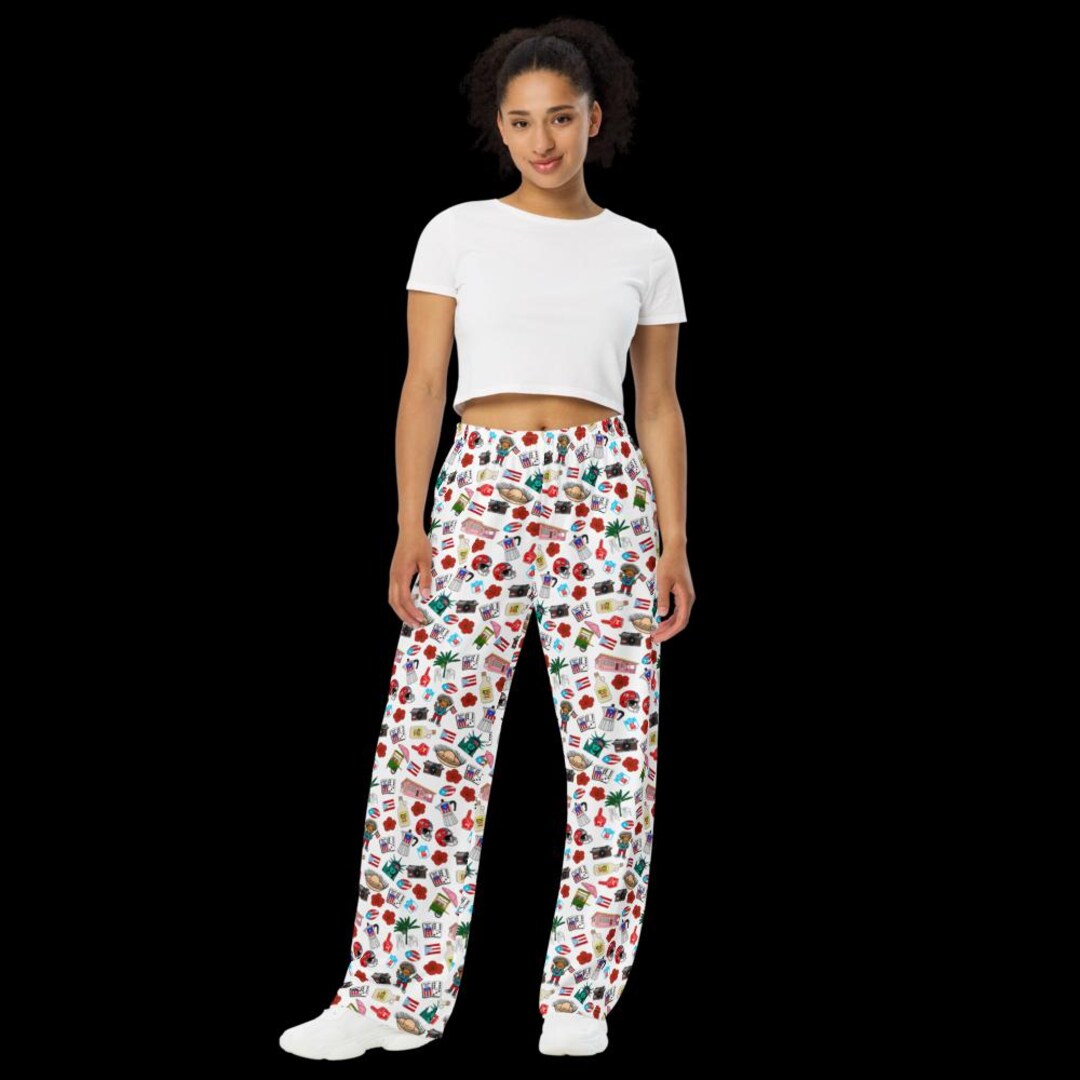 DTMF Scatter Super Bowl Unisex Wide-leg Pants - Etsy