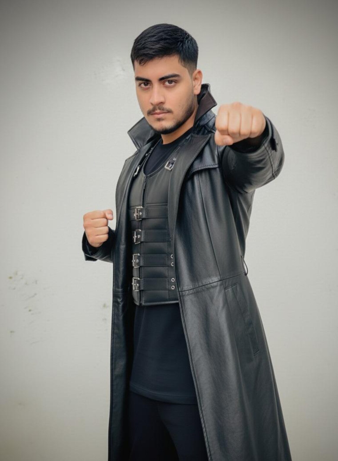 Blade Leather Vest & Trench Coat – Wesley Snipes Cosplay Costume ...