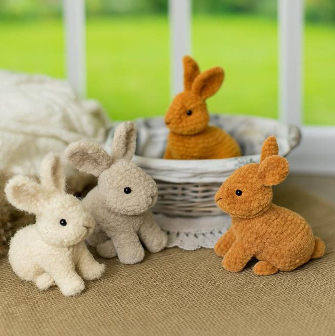 Crochet Baby Rabbit Pattern PDF, Cute Amigurumi Bunny Toy, Easy ...