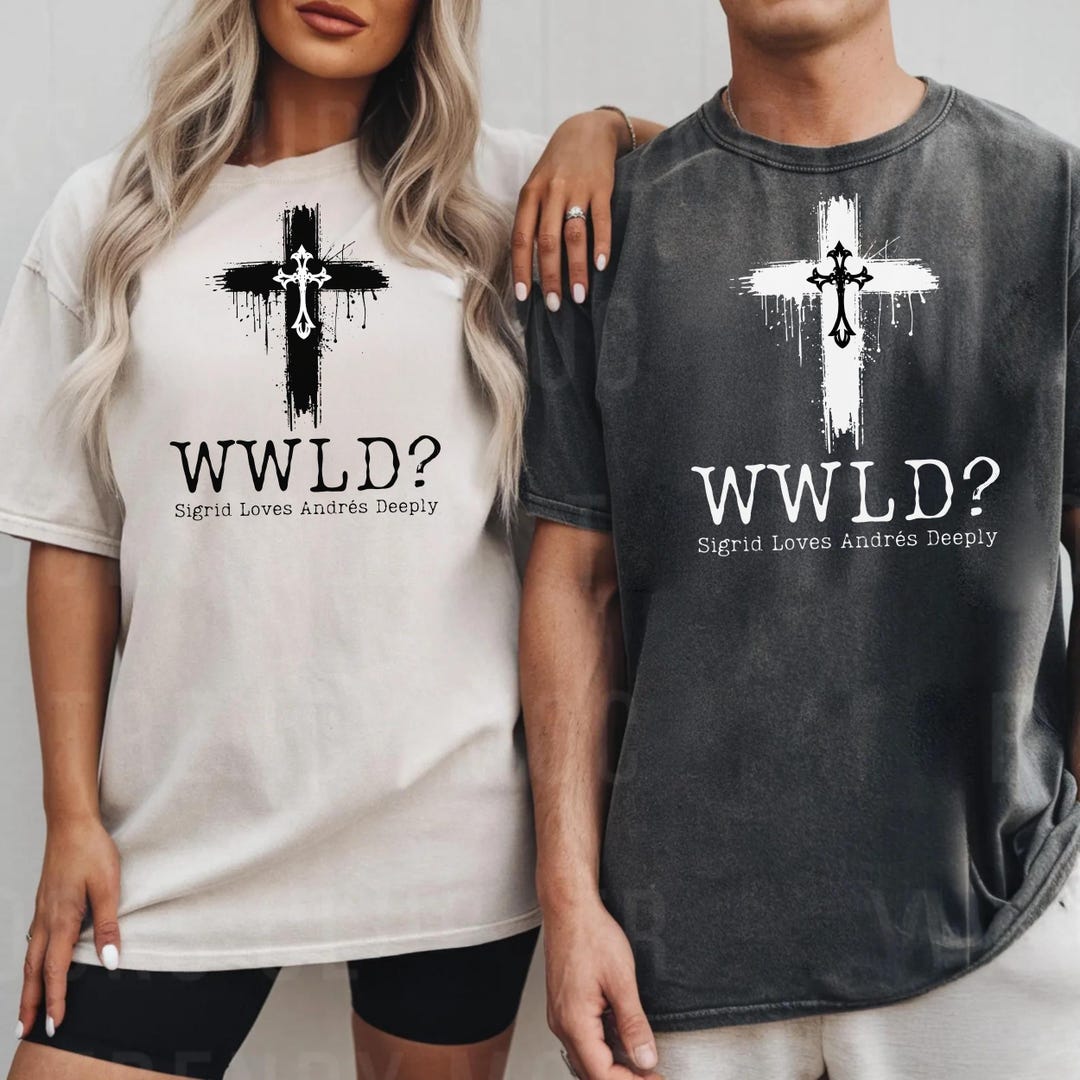 Personalized Christian Couple Shirts, WWLD Cross Design - Etsy