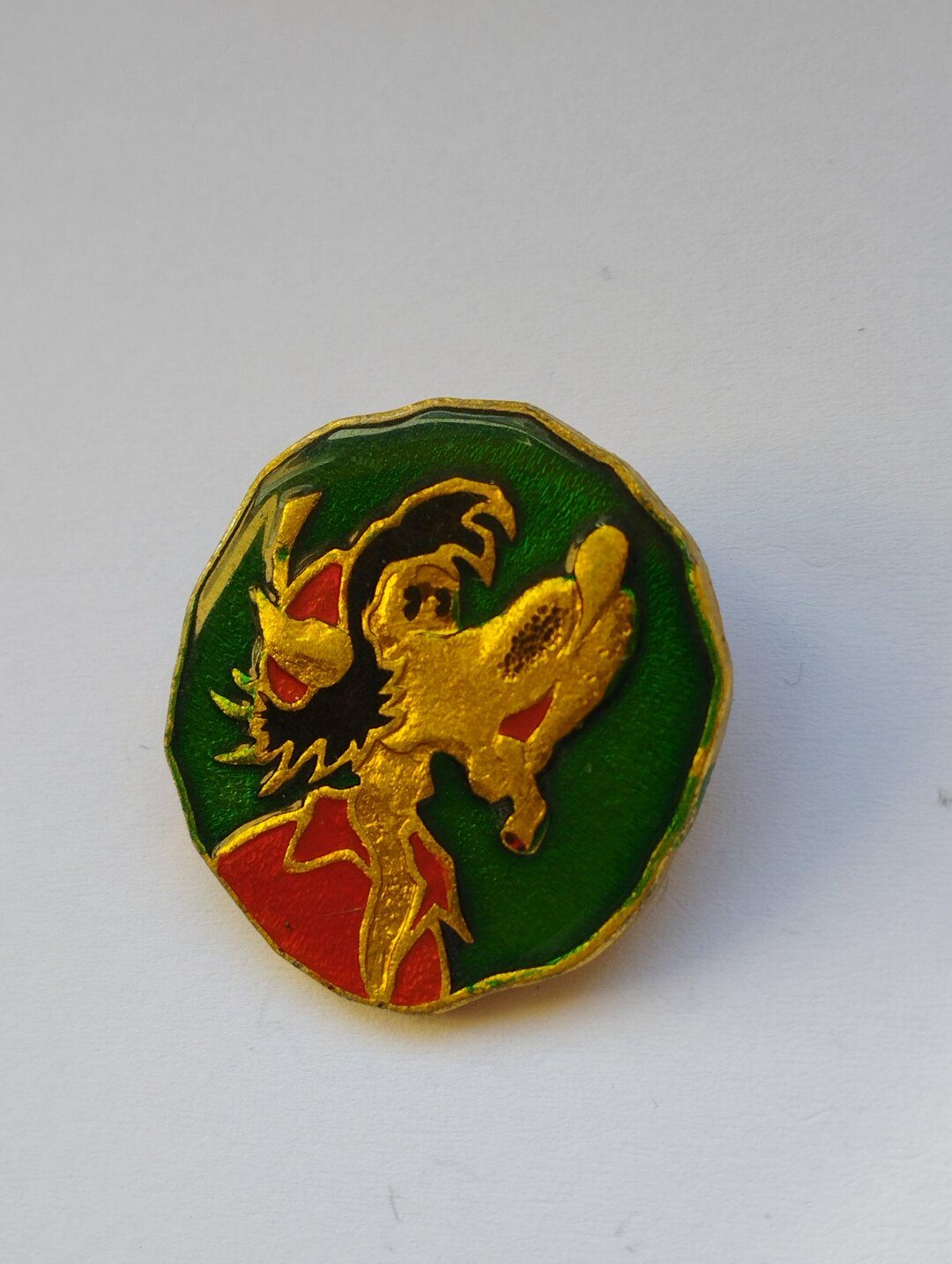 Cartoon Wolf Kids USSR Metal Enamel Vintage Badge - Etsy