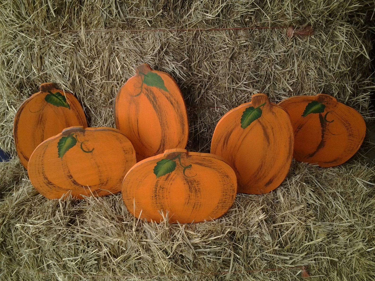 Small Pumpkin Patch Set Fall Outdoor Decorations Pumpkin | Etsy