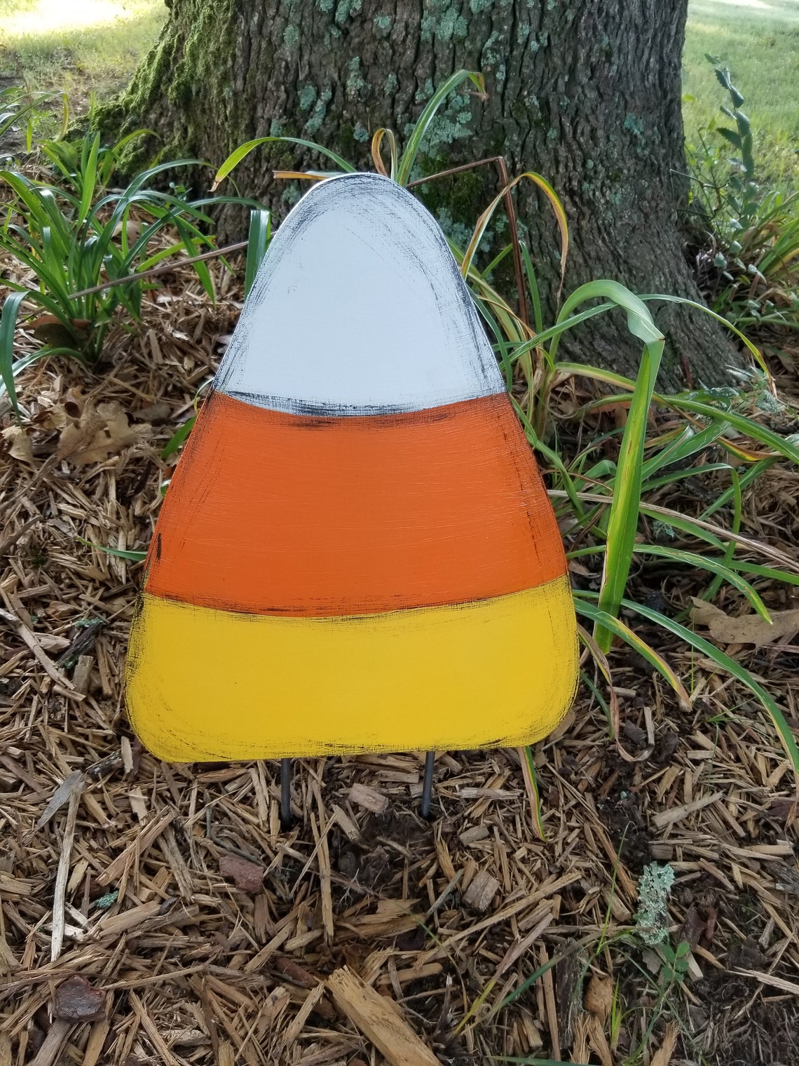Candy Corn Garden Stake - Etsy