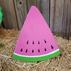 Watermelon Patch 3 Piece Set in Pink or Red; Summer Yard Art; Summer ...