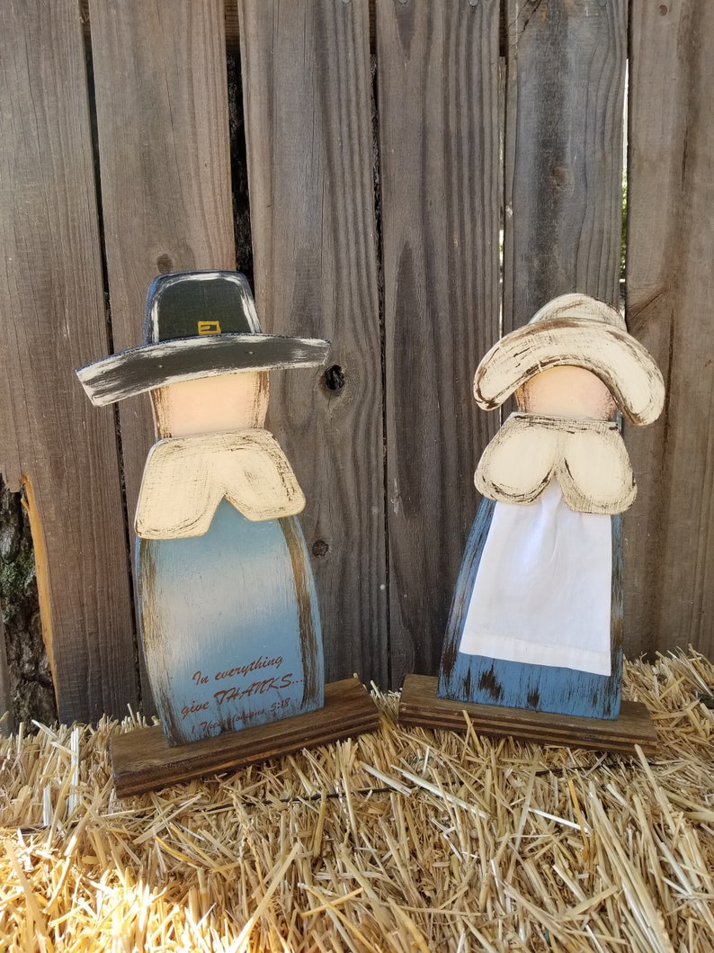 Pilgrims; Thanksgiving Pilgrim Table Decor; Thanksgiving Decorations; 1 ...
