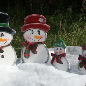 Snowman Family of 4 Yard Decoration - Etsy