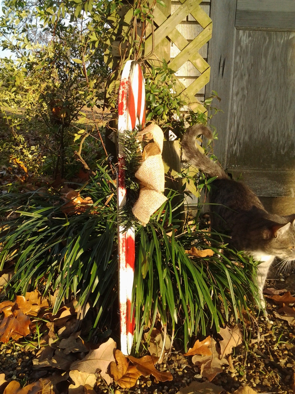 Candy Cane Yard Stake - Etsy
