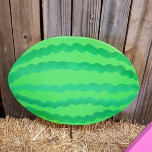 Watermelon Patch 3 Piece Set in Pink or Red; Summer Yard Art; Summer ...