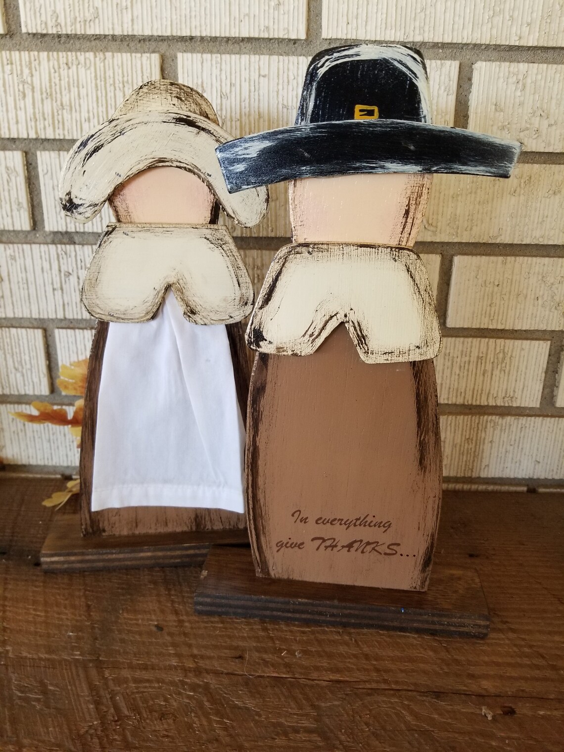 Pilgrims; Thanksgiving Pilgrim Table Decor; Thanksgiving Decorations; 1 ...