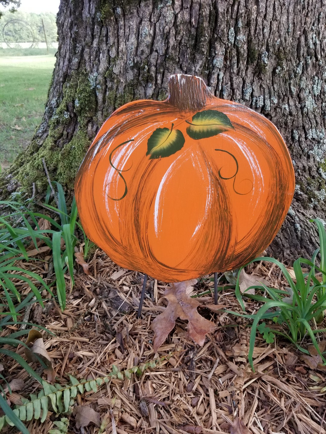Large Round Wooden Pumpkin - Etsy