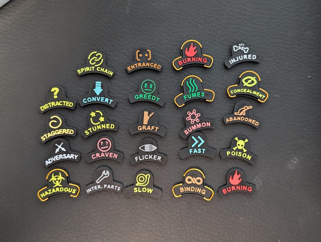 Malifaux 4e Condition Tokens - Resurrectionists - Etsy