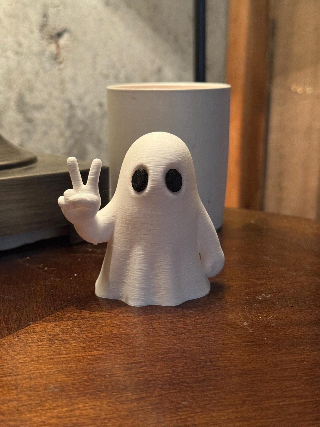 Peace Sign Ghost Decoration - Etsy
