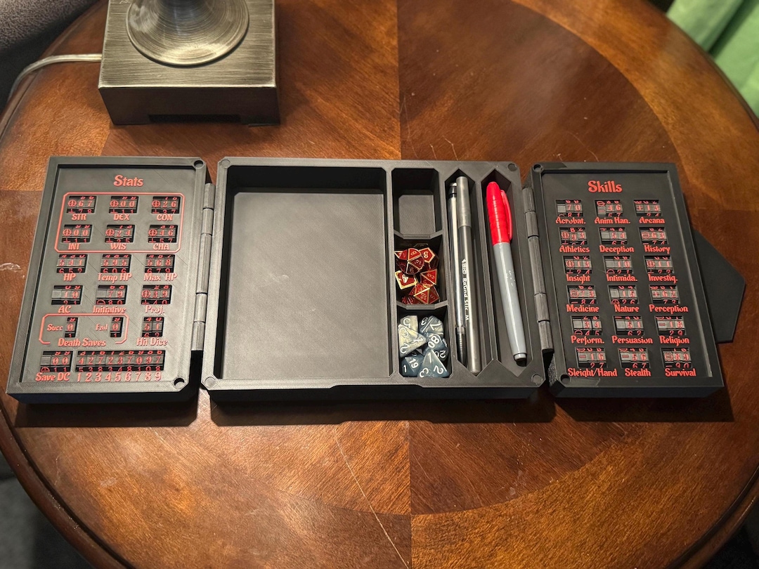 Dnd Player Box and Stat Tracker – Dungeons and Dragons Organizer, Dice ...