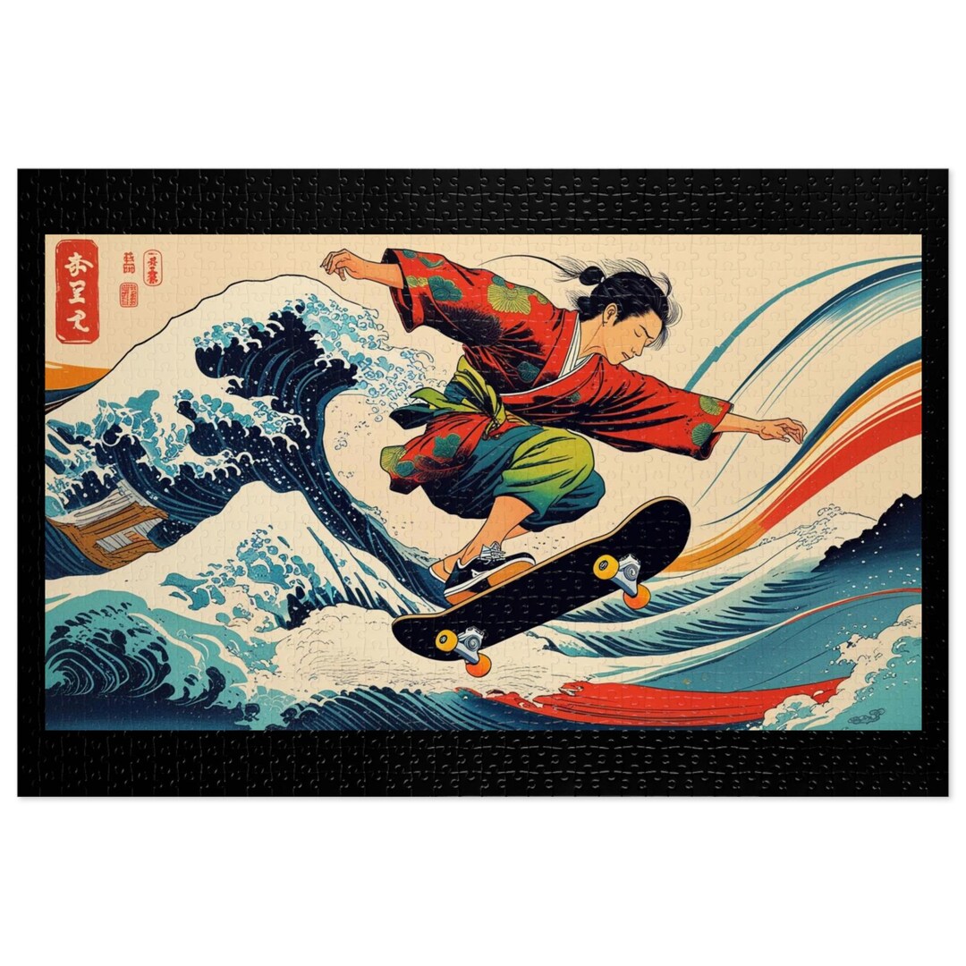 Surfing Art Jigsaw Puzzle, - Etsy