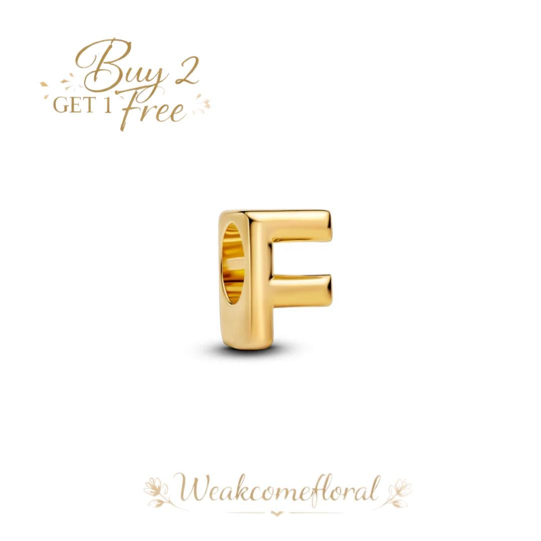 Letter F Alphabet Charm,charms for Bracelet,silver Charm,pandora Charm ...