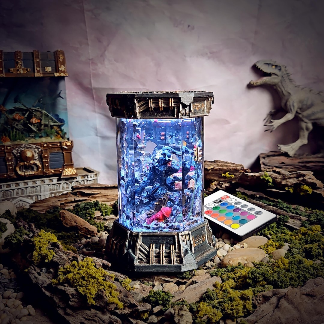 Venom Resin Lamp, Anti Hero Lamp, Resin Epoxy Lamp, Venom, Mar V.e...l ...