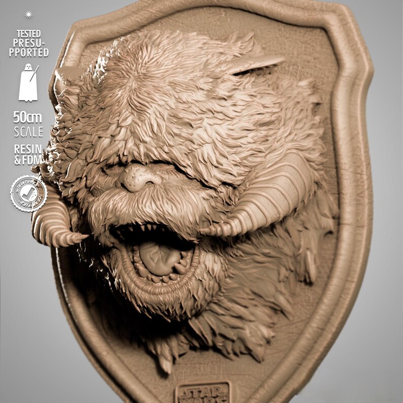 Wampa Wall From Star Wars - 3D STL File | Resin Stl File | FDM Stl File ...