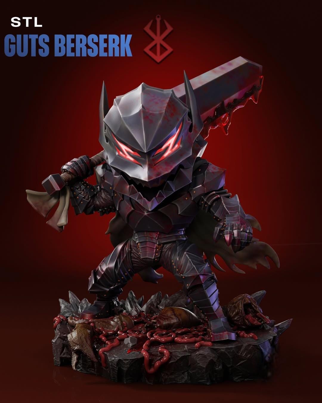 Guts From Berserk - 3D STL File | Resin Stl File | FDM Stl File ...
