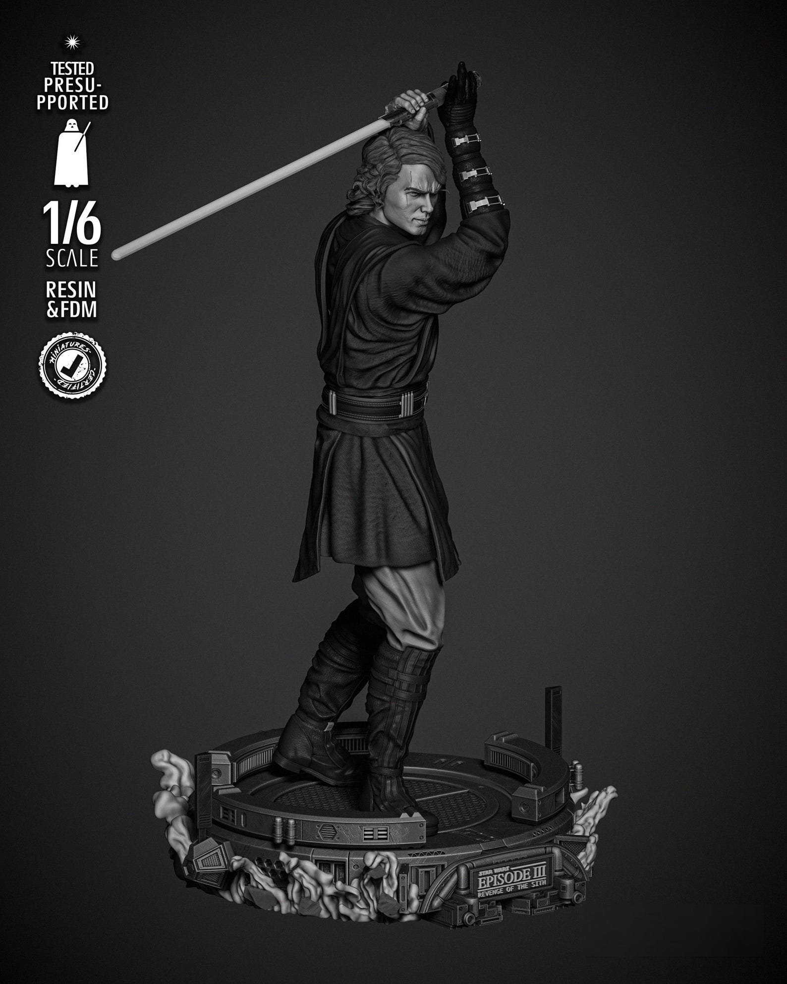 Anakin From Star Wars - 3D STL File | Resin Stl File | FDM Stl File ...