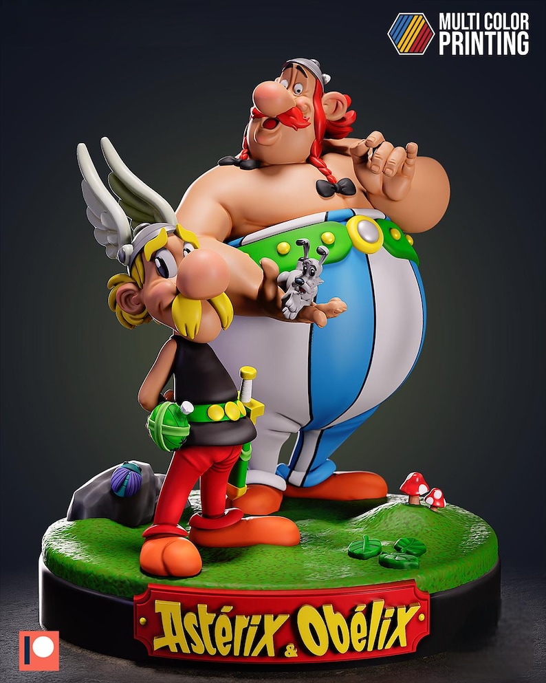 Asterix and Obelix - 3D STL File | Resin Stl File | FDM Stl File ...
