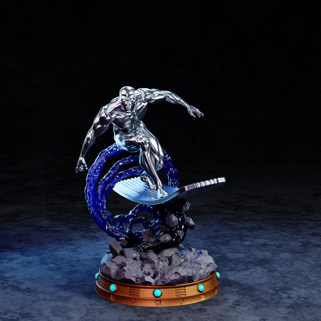 Silver Surfer - 3D STL File | Resin Stl File | FDM Stl File | Instant ...