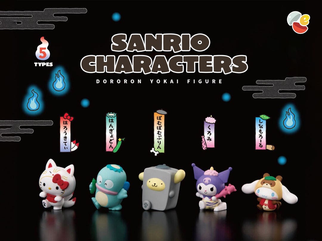 Sanrio Characters Dororon Yokai Figures - Etsy Australia