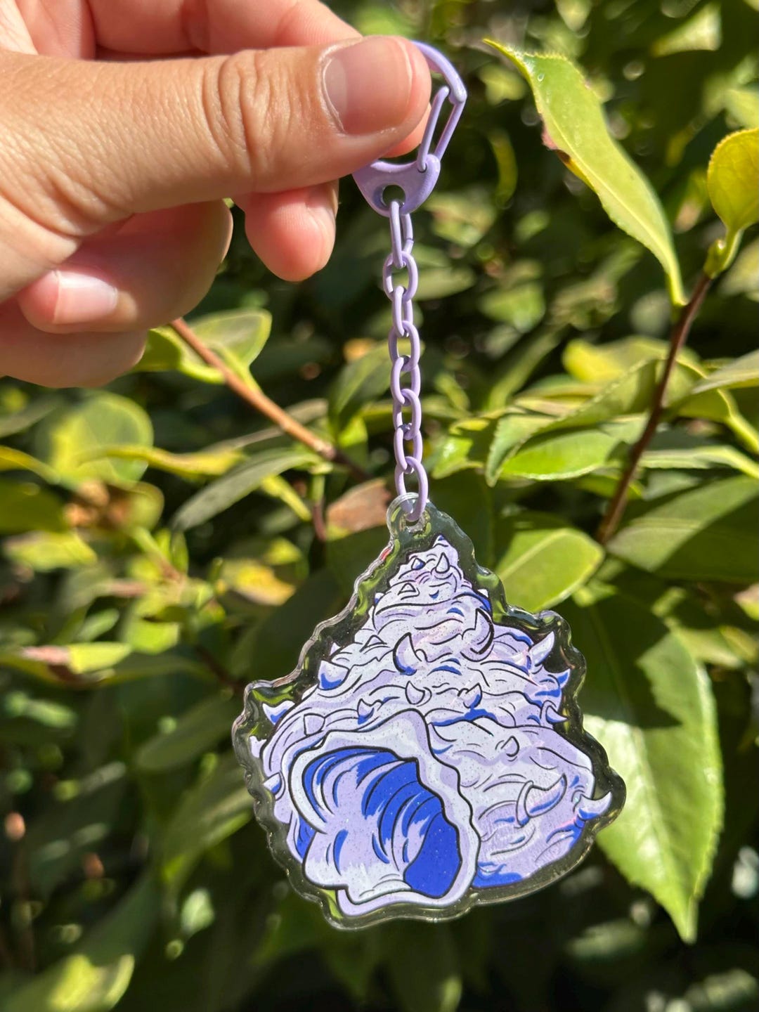 AOT SNK Seashell 2.5 Inch Epoxy Acrylic Keychain With Glitter - Etsy