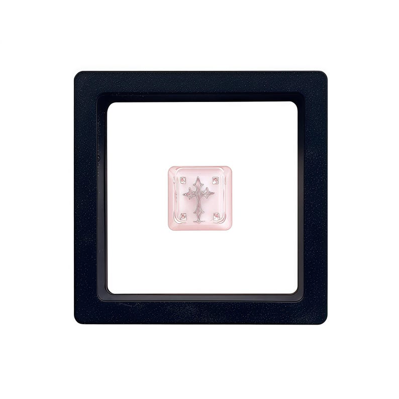 Pink Gothic Cross Resin for Mechanical Keyboard, Handmade Cherry MX ...