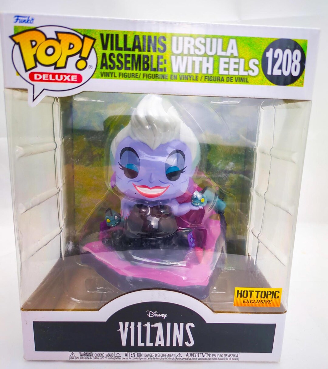 Funko Pop! Deluxe Disney Villains Ursula With Eels Vinyl Figure #1208 ...