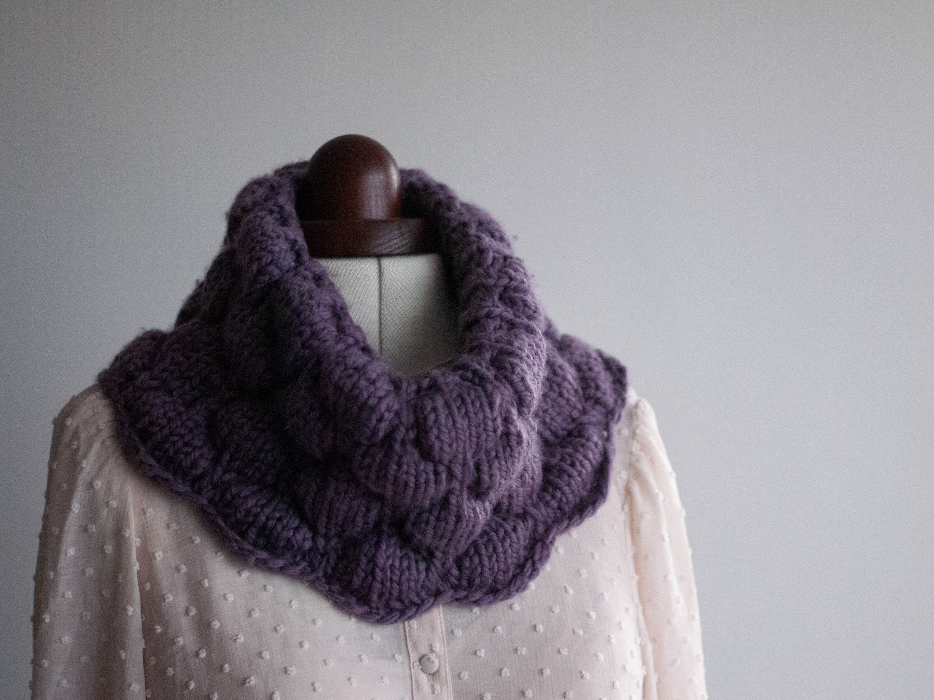 KNITTING PATTERN 'cloudbubble Cowl' Super Chunky Yarn Cowl Pattern for ...