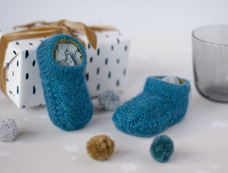 KNITTING PATTERN Bundle for Knitted Baby Booties / Baby Slippers / Baby ...
