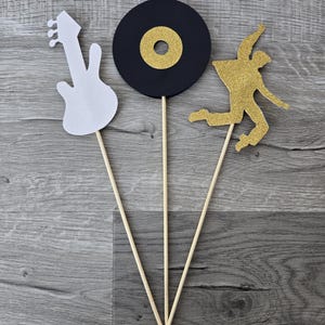 Rock N Roll Birthday, Elvis Decorations, 50s Decorations Set of 3 ...