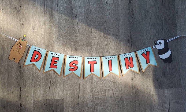 We Bare Bears Birthday Banner We Bare Bears Decorations | Etsy