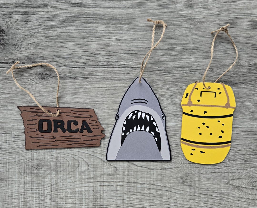 Jaws Decorations, Jaws Ornaments, Jaws Movie Props Diecut Cardstock 4 ...