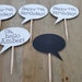 Thought Bubble Cupcake Toppers, Talk Bubble Cupcake Toppers 1-sided ...