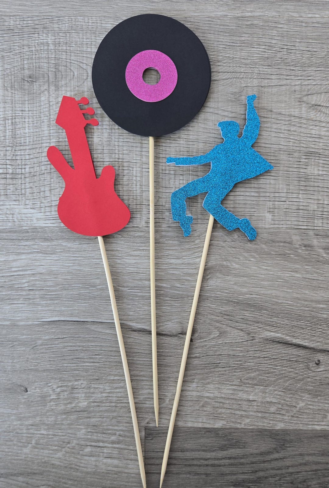 Rock N Roll Birthday, Elvis Decorations, 50s Decorations Set of 3 ...