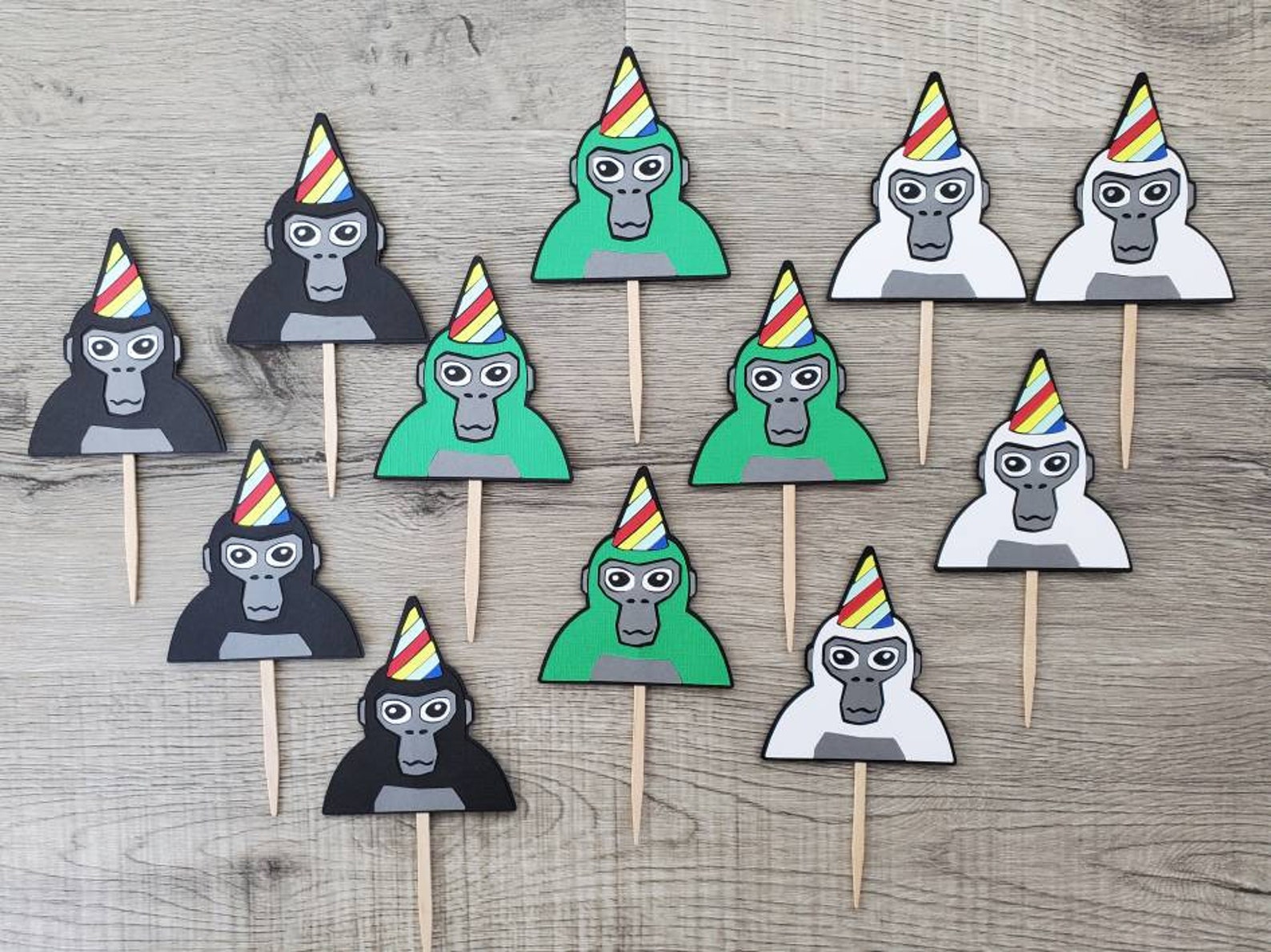 Gorilla Tag Birthday Decorations Gorilla Tag Cupcake Toppers Etsy gorilla-tag-birthday-decorations-gorilla-tag-cupcake-toppers-etsy