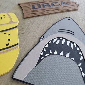 Jaws Decorations, Jaws Ornaments, Jaws Movie Props Diecut Cardstock 4 ...