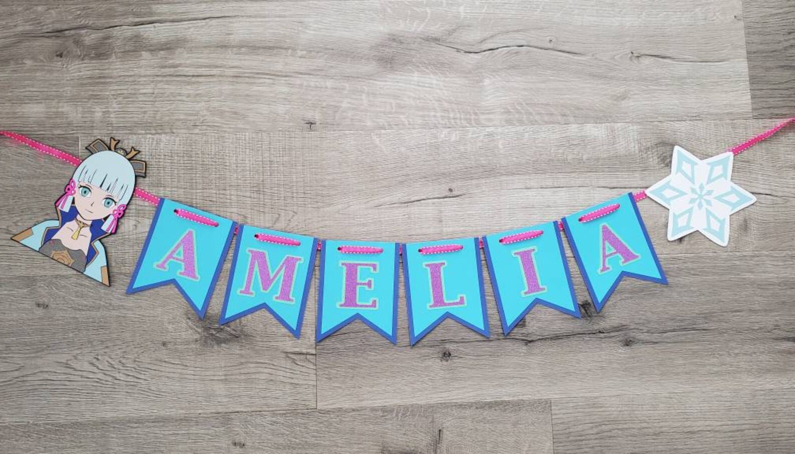 Anime Birthday Banner Genshin Birthday Decorations | Etsy