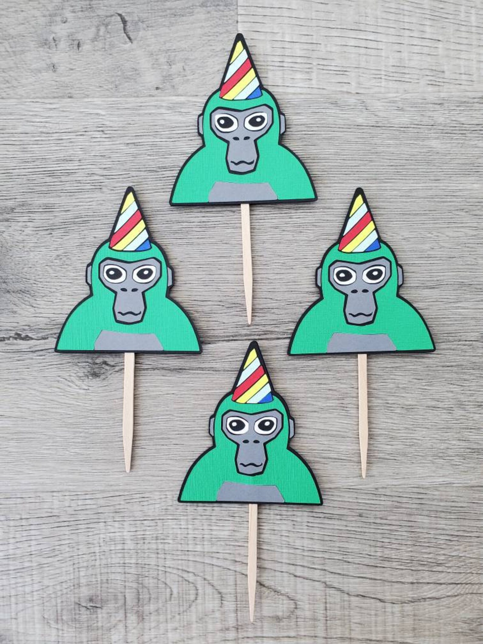 Gorilla Tag Birthday Decorations Gorilla Tag Cupcake Toppers Etsy gorilla-tag-birthday-decorations-gorilla-tag-cupcake-toppers-etsy