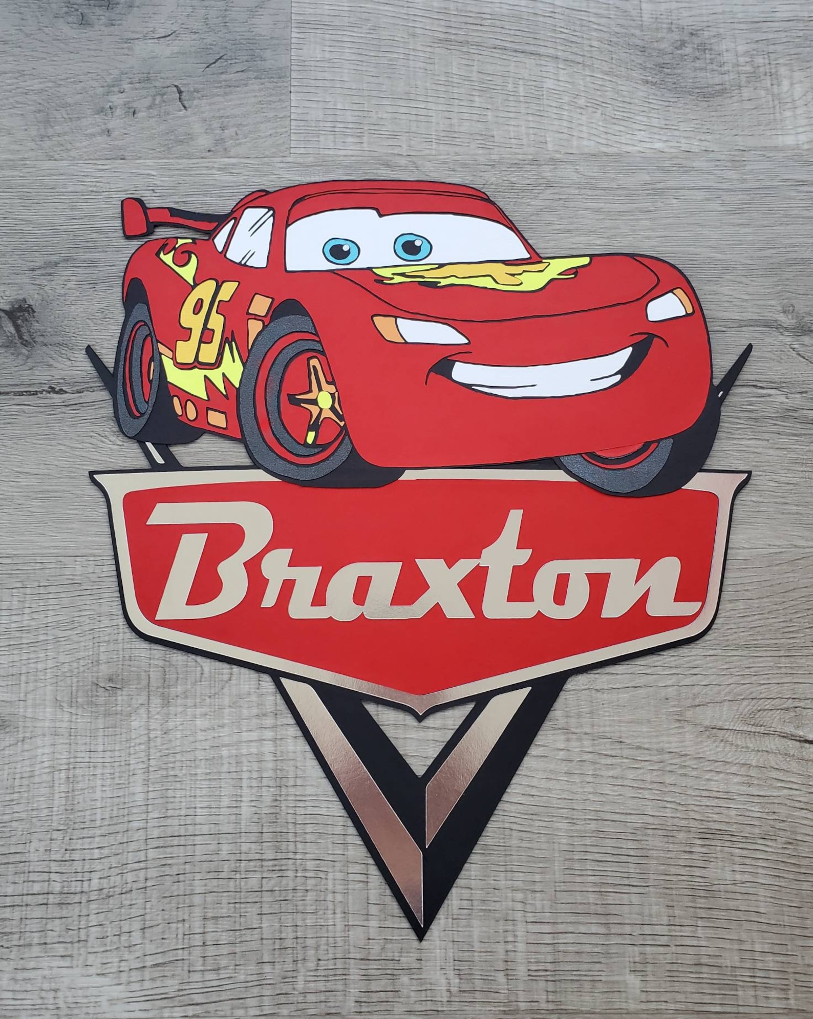 Cars Birthday, Cars Door Sign Diecut Cardstock 1-sided NOT Backdrop ...