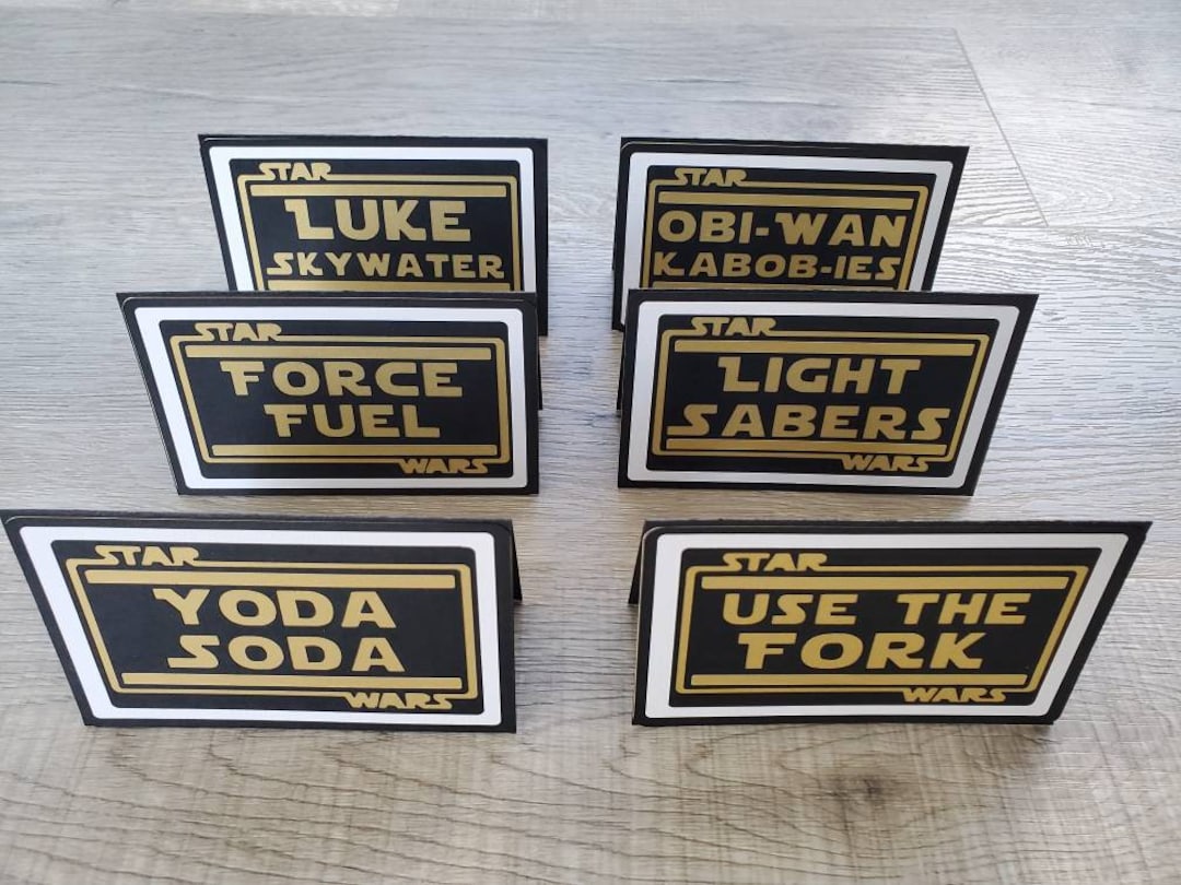 Star Wars Food Tents, Star Wars Birthday Party, Custom Food Signs ...